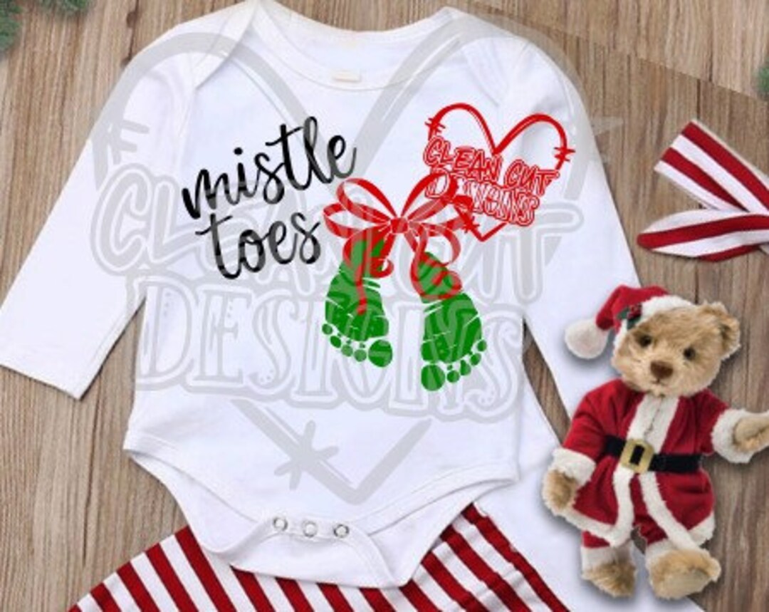 Christmas Baby Mistle Toes SVG DXF PNG Christmas Svg Babys - Etsy