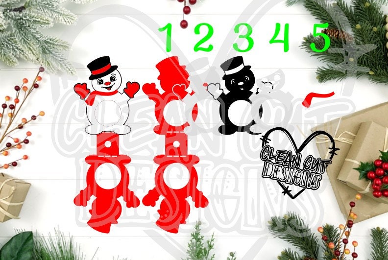 CUT FILE Adorable Snowman Lollipop Holder Snowman 3D Paper Craft, Fun ...