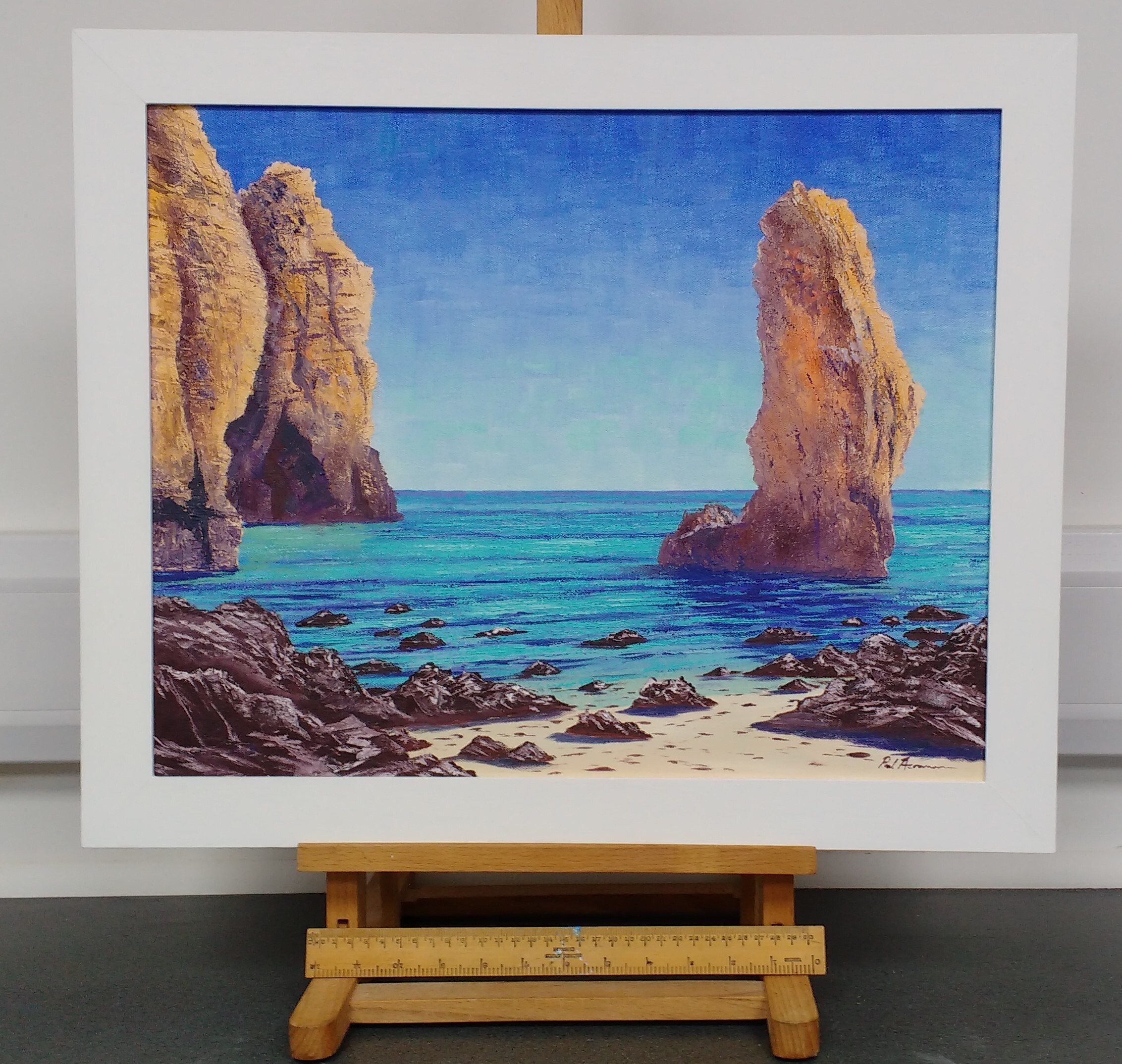 Ponta Da Piedade, Lagos Paul Acraman Acrylic Painting - Etsy UK