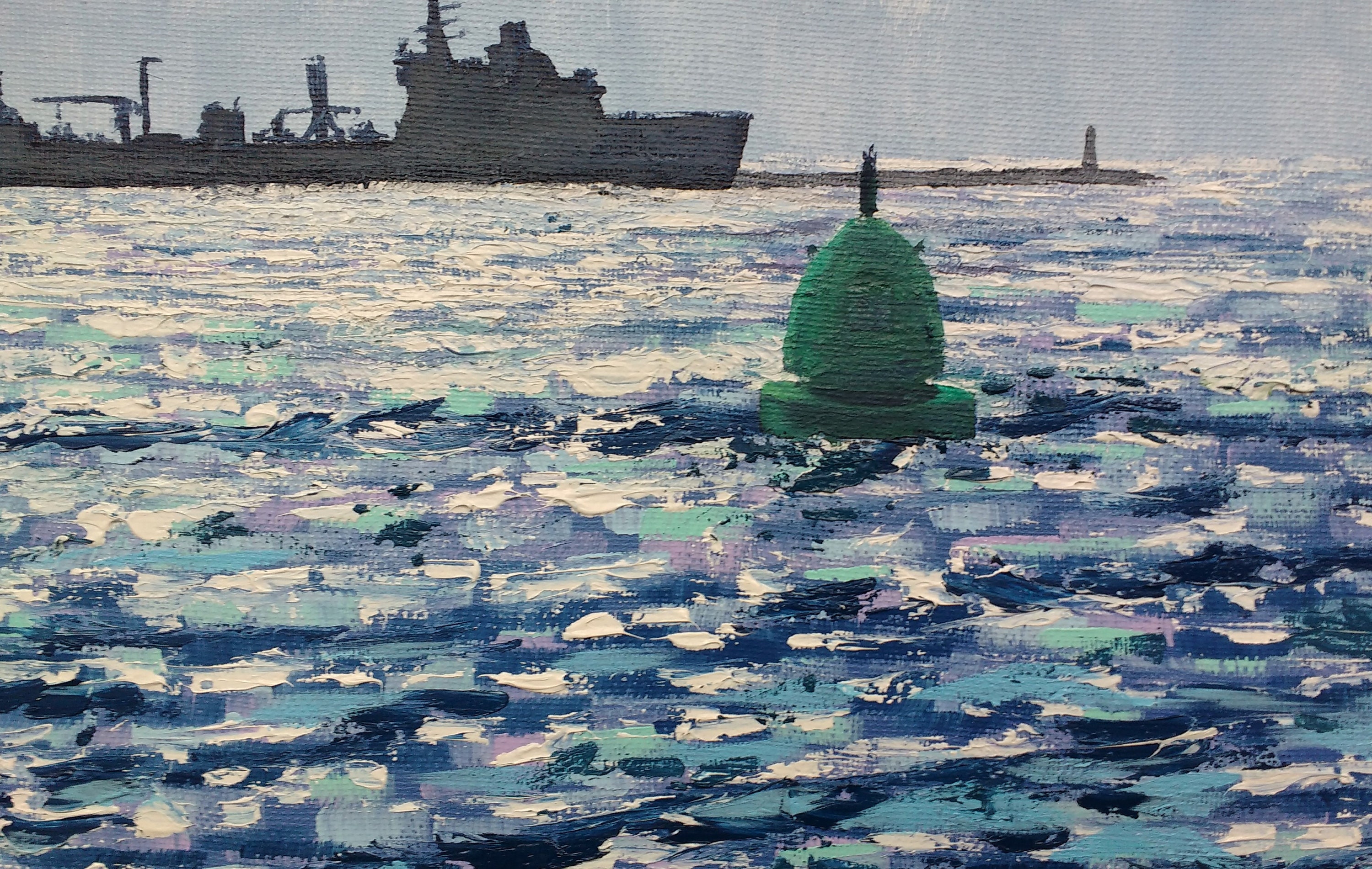 Esta es la pintura al óleo de Plymouth Paul Acraman - Etsy España