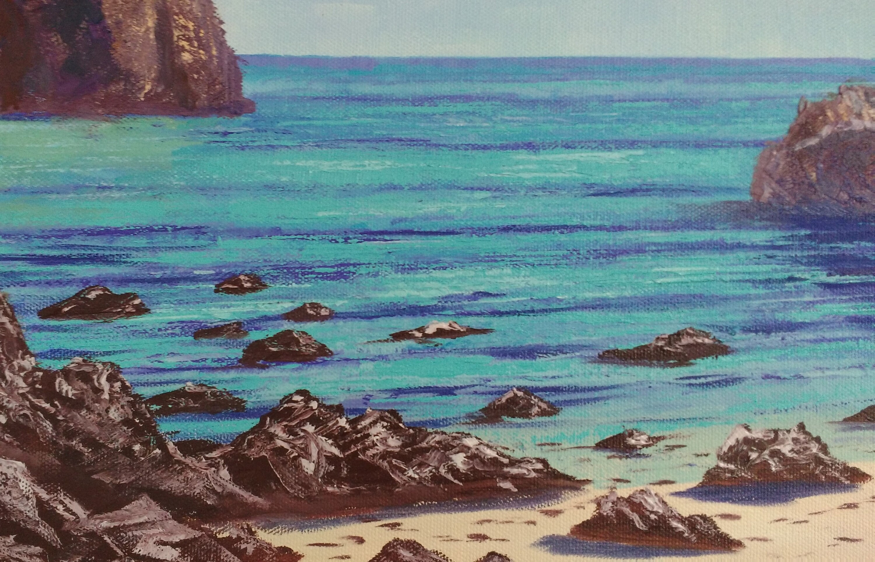 Ponta Da Piedade, Lagos Paul Acraman Acrylic Painting - Etsy UK