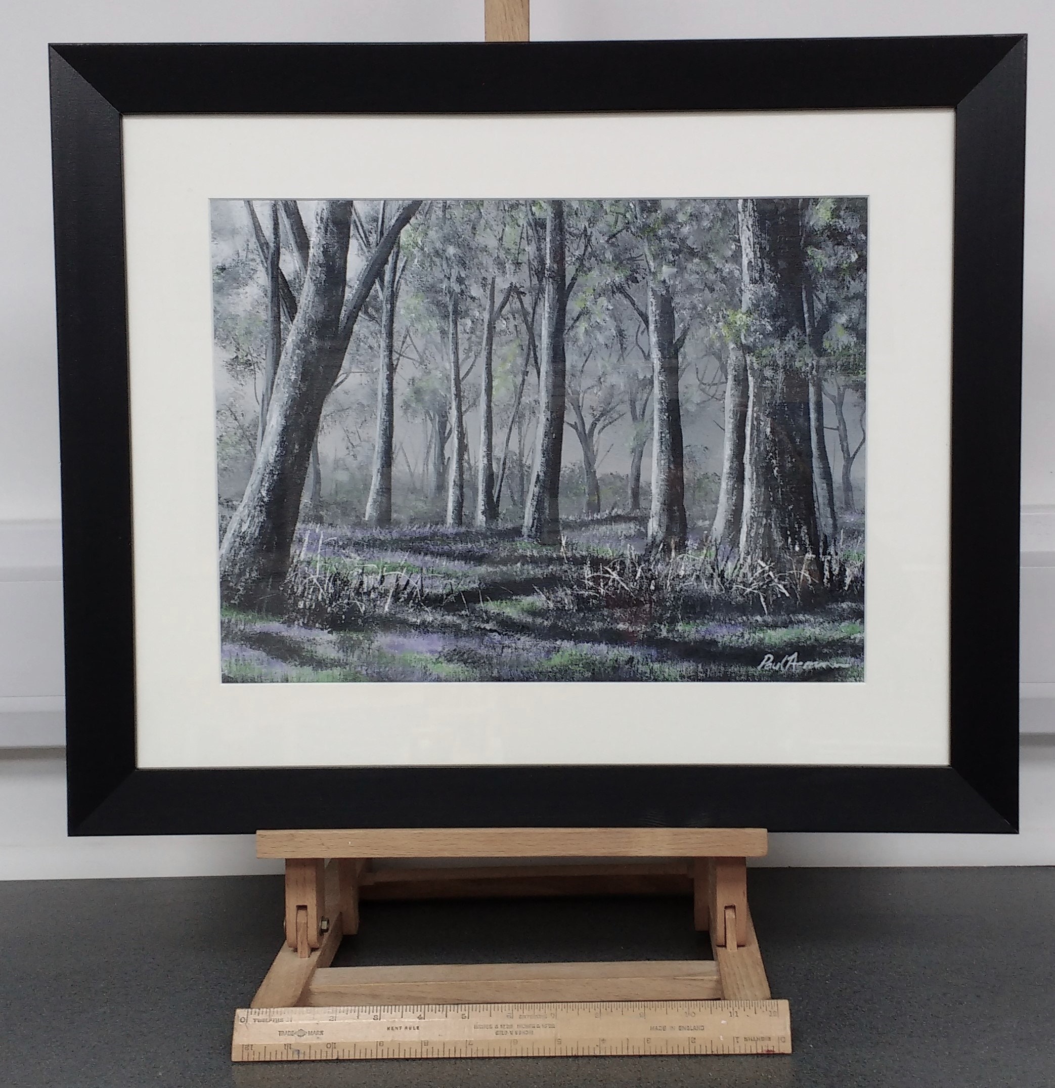 Bluebell Walk Paul Acraman Acrylic Painting | Etsy