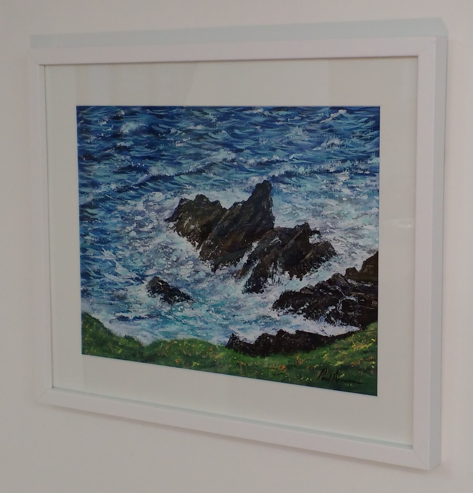 St Ives Rocks Paul Acraman Acrylic Painting - Etsy