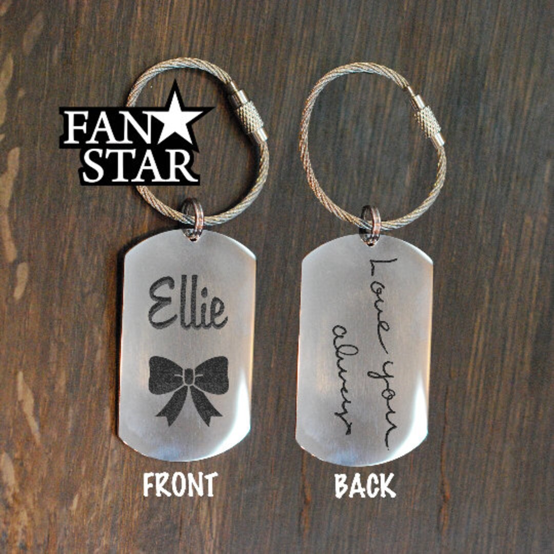 Custom CHEER BOW Keychainhandwriting & Font - Etsy