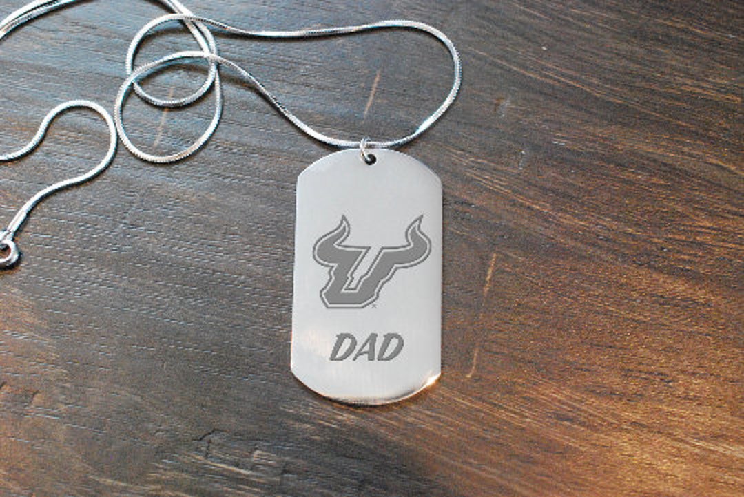 USF DAD etiqueta de perro de acero inoxidable / USF papá colgante ...