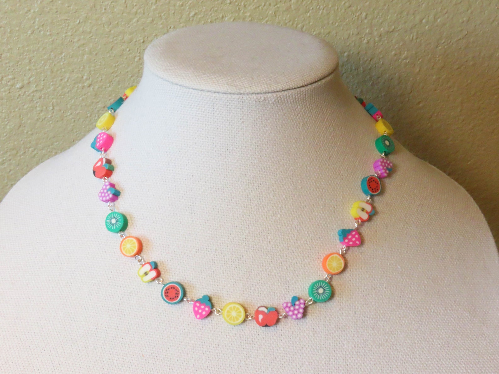 Kidcore Fruit Slices Choker Necklace - Etsy