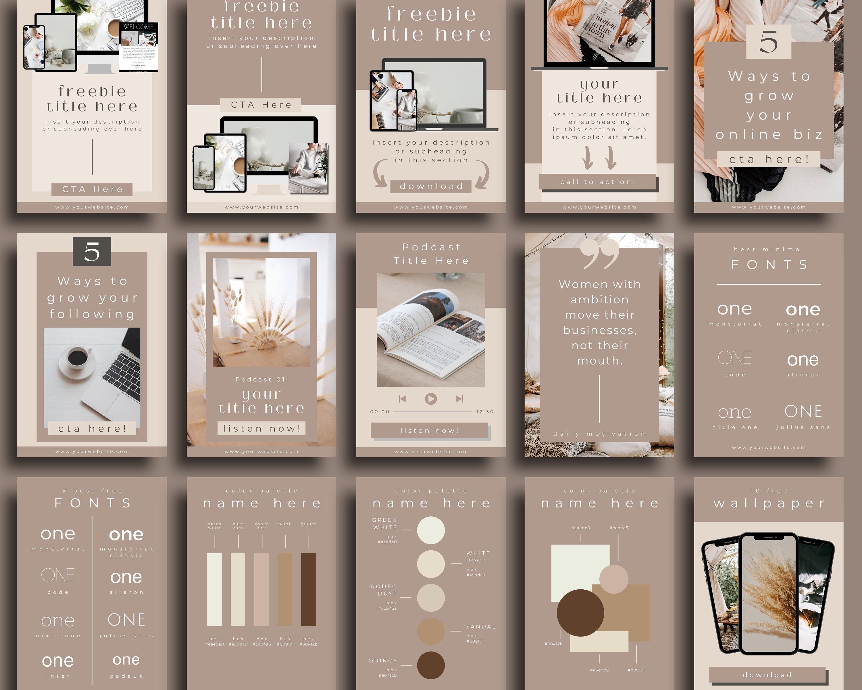 Pinterest Templates Canva, Minimalist Pinterest Pin Template for ...