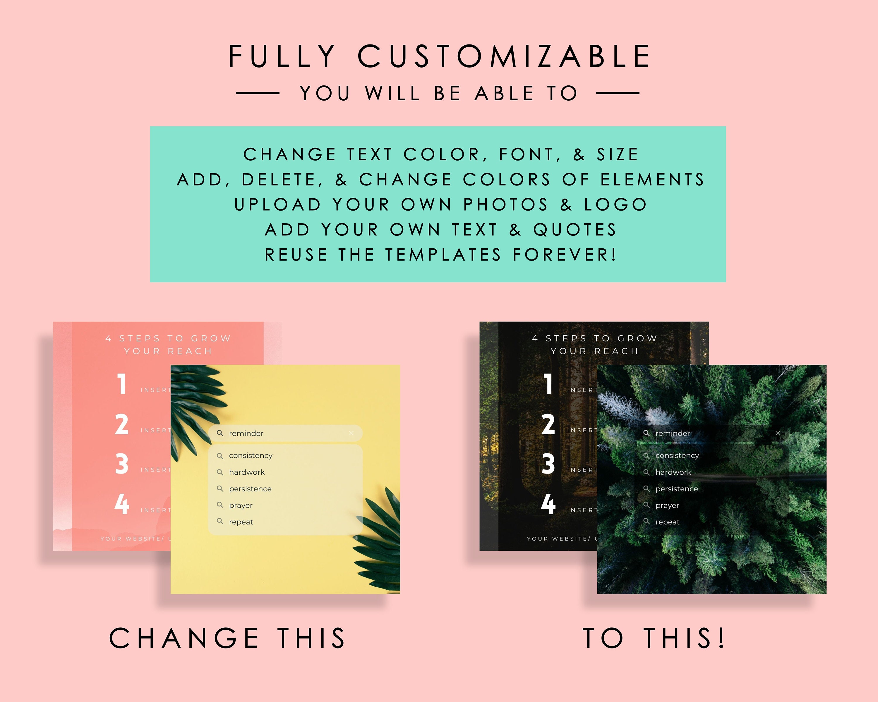 50 Pastel Rainbow Instagram Template Canva, Instagram Posts Template ...