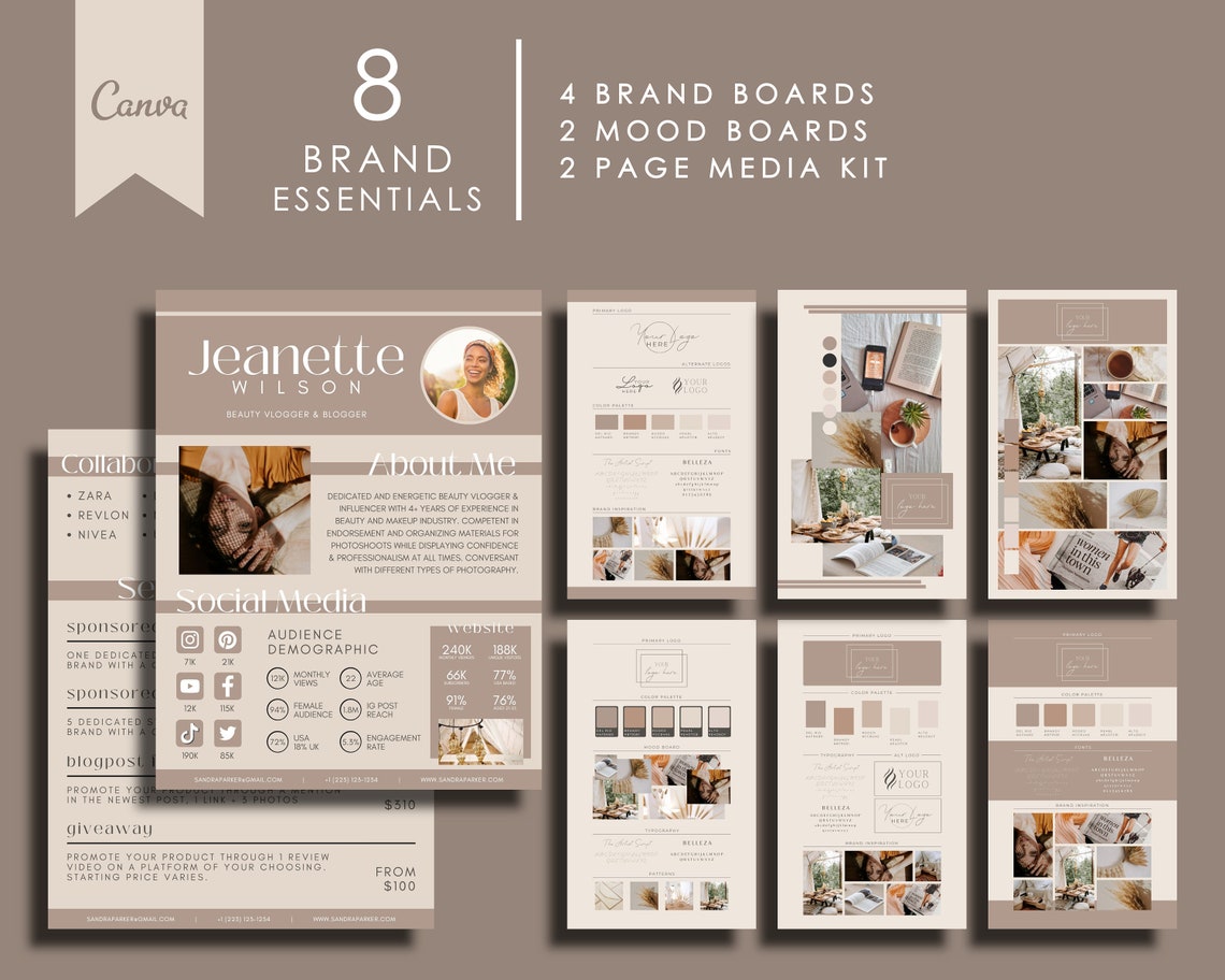 Canva Templates Bundle, Boho Coaching Business Template Toolkit, Life ...