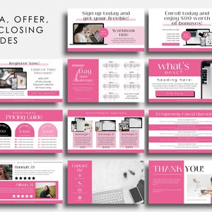 Webinar Template & Slide Deck Presentation Template Canva, Course ...
