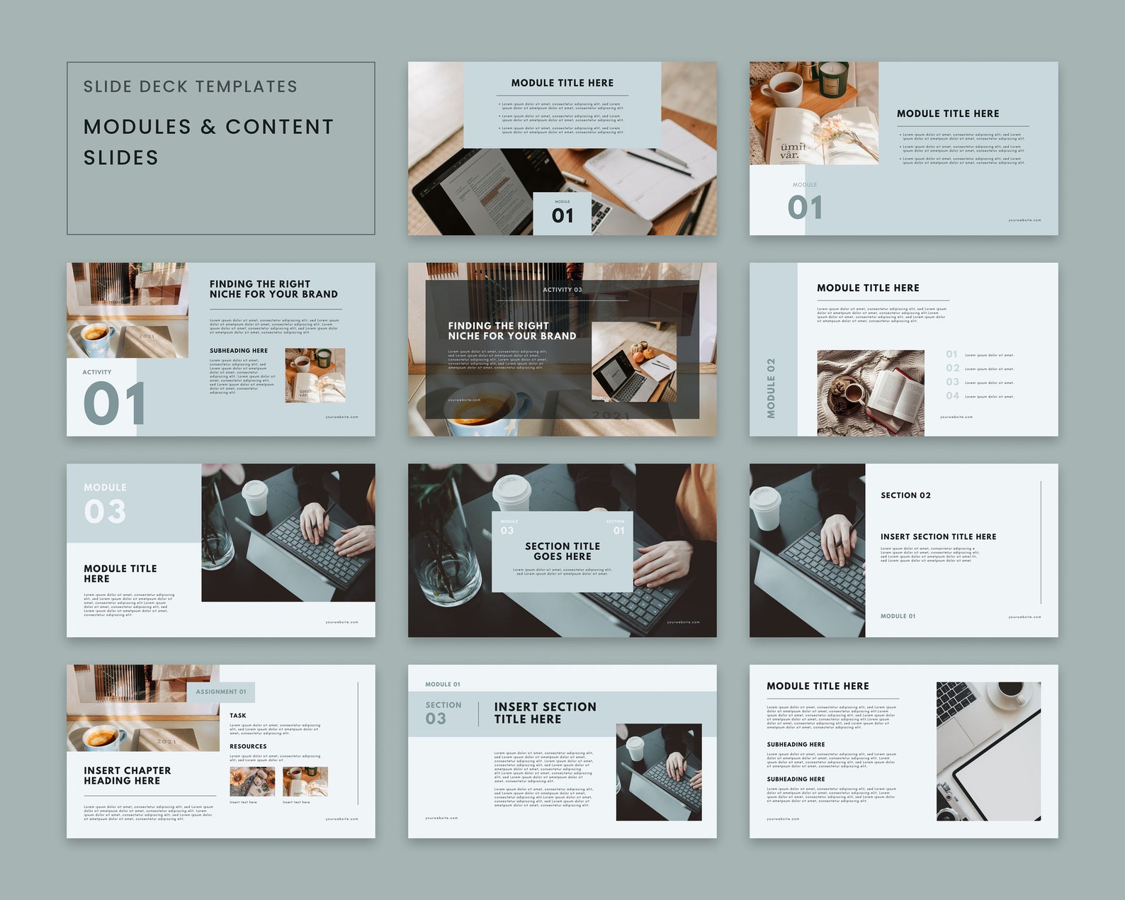 Webinar Template & Slide Deck Template Canva Course Webinar - Etsy
