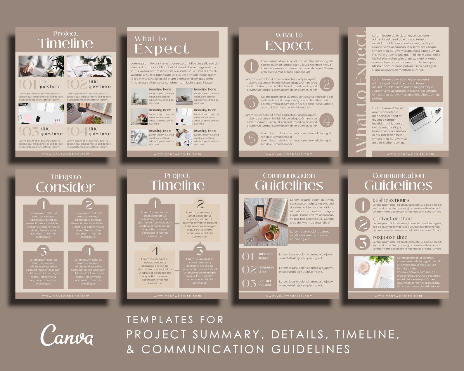 Client Welcome Pack Template, Boho Client Onboarding Template Canva ...
