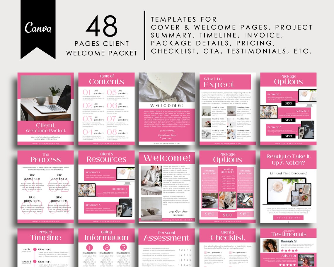 Canva Template Toolkit Bundle for Course Creator, Webinar Template ...
