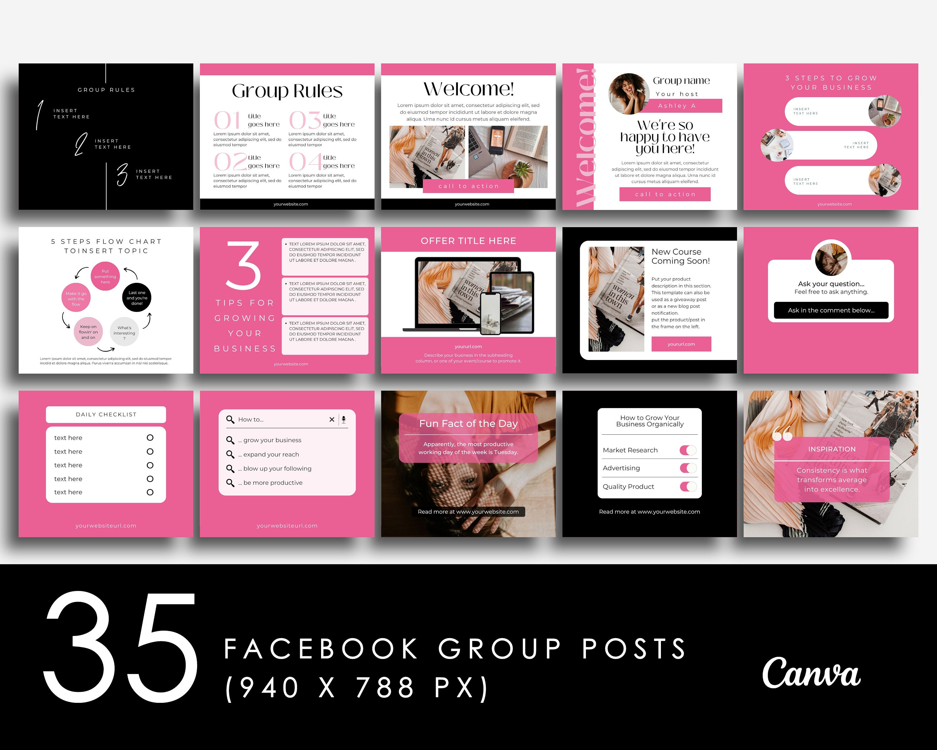 Facebook Group Templates, Editable Canva Templates, Facebook Post ...