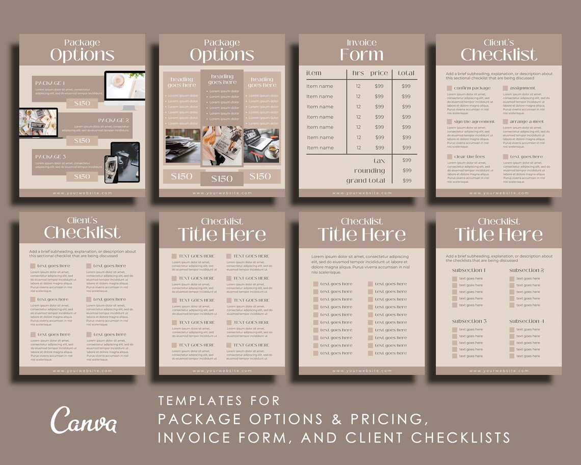 Client Welcome Pack Template, Boho Client Onboarding Template Canva ...