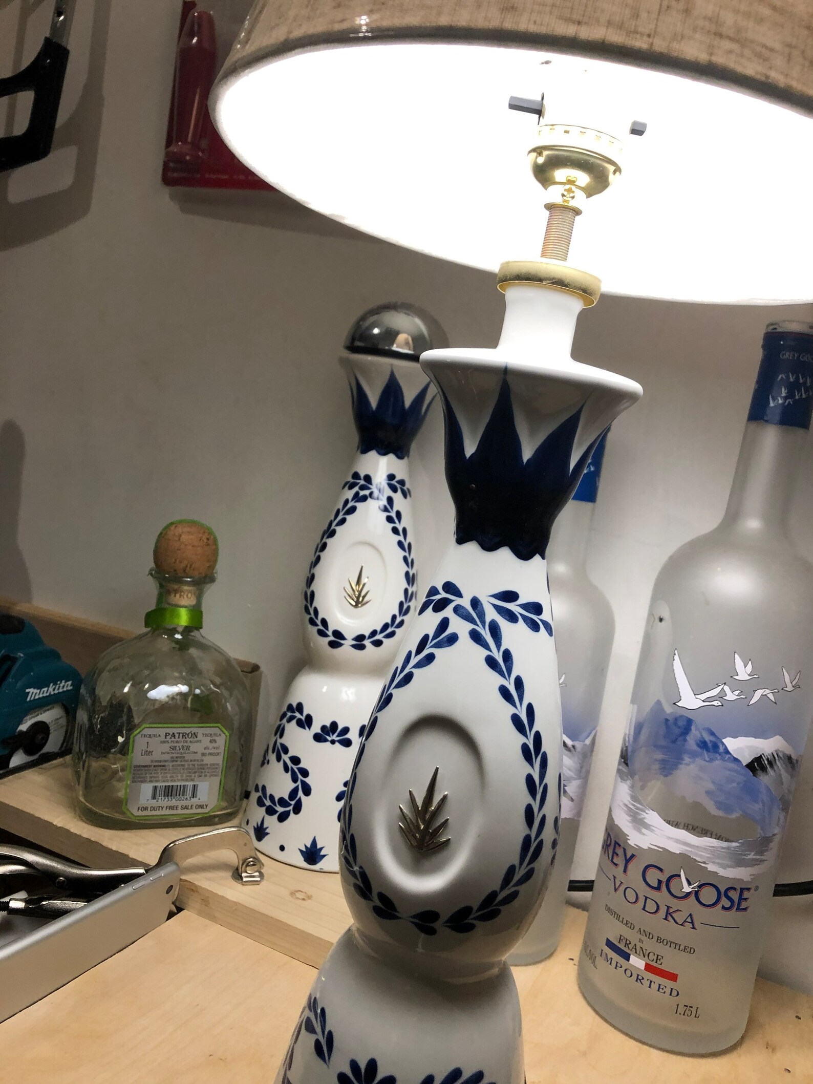 Hand Made Clase Azul Reposado Tequila Lamp Table Lamp .home Decorations ...