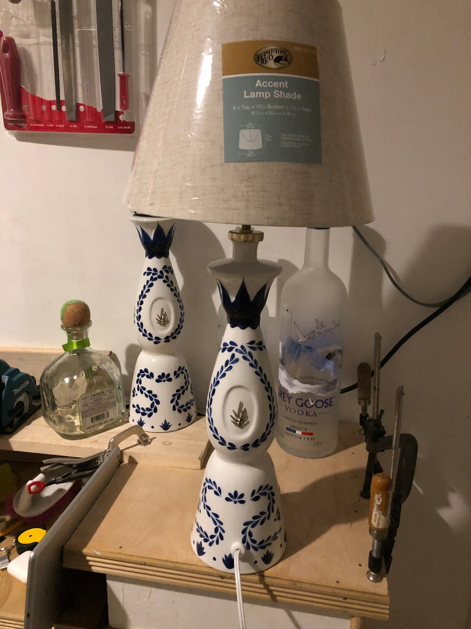 Hand Made Clase Azul Reposado Tequila Lamp Table Lamp .home Decorations ...