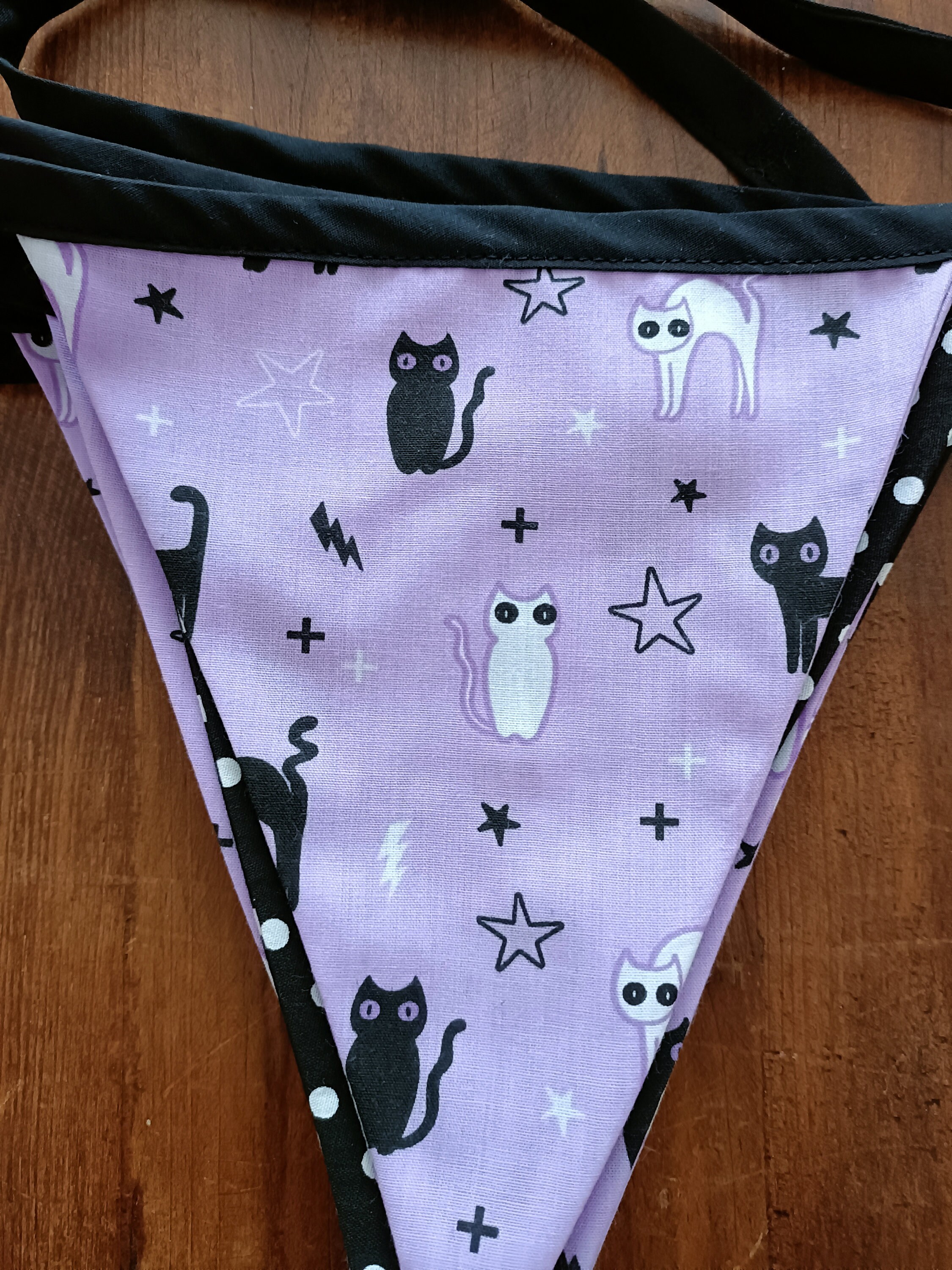 Halloween Fall Bunting Trick or Treat Halloween Cats Bunting Lilac ...