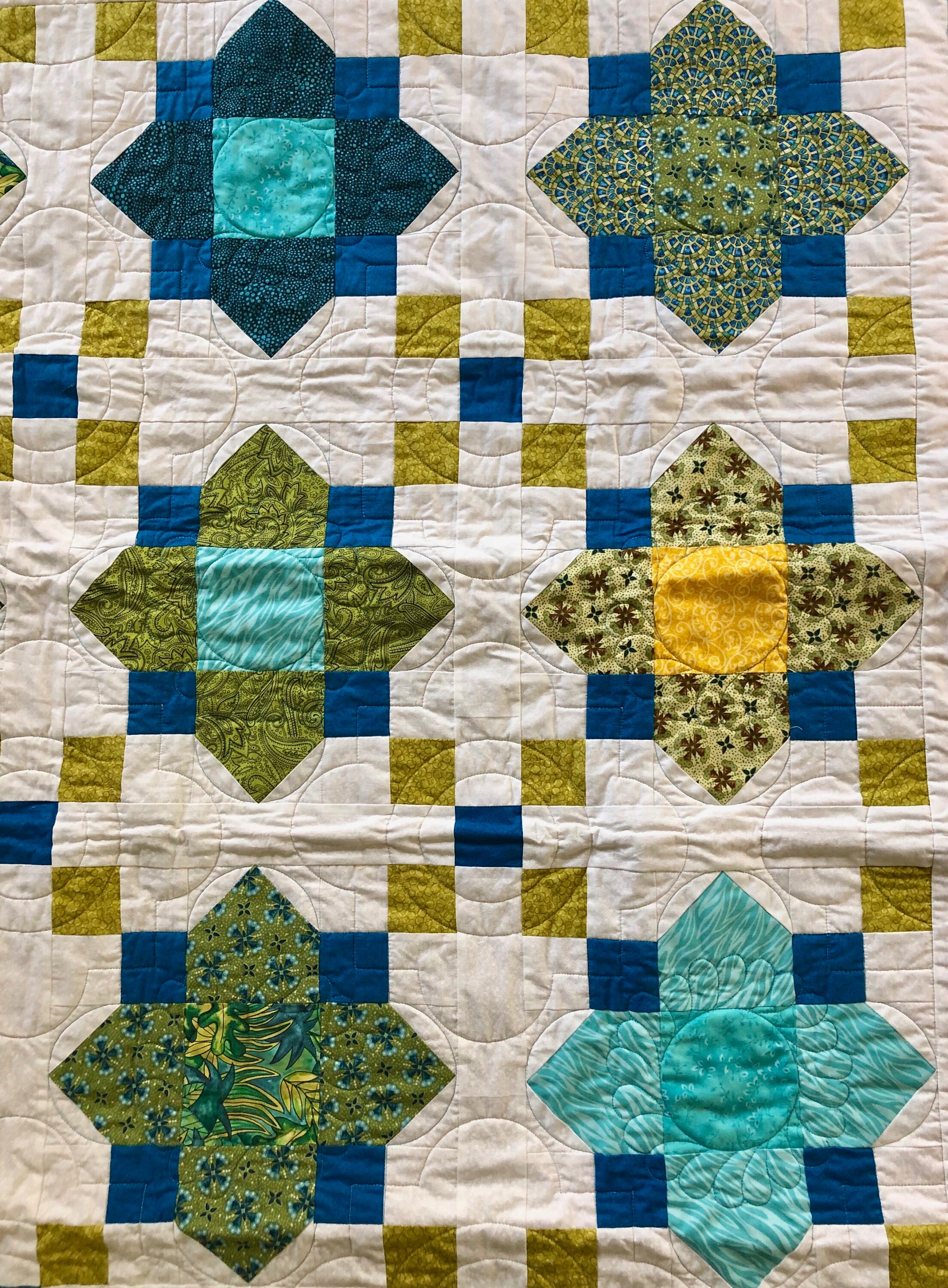 Quatrefoil Pattern Handmade Quilt - Etsy