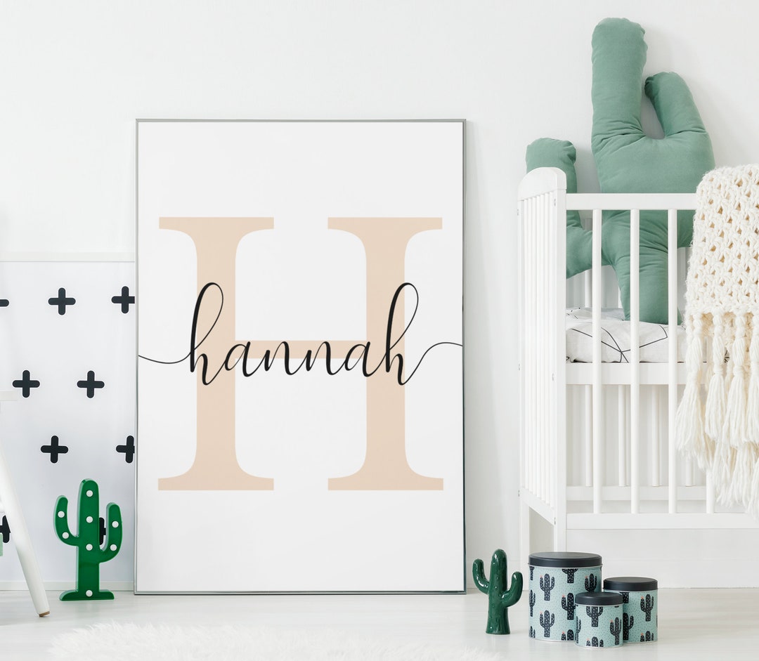 Custom Initial Print Name Printable Personalized Name - Etsy