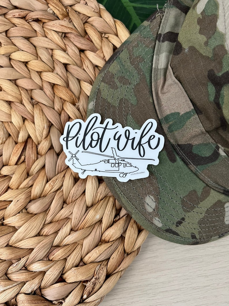 Army Wife Sticker Proud Wife of a Blackhawk Pilot Blackhawk - Etsy