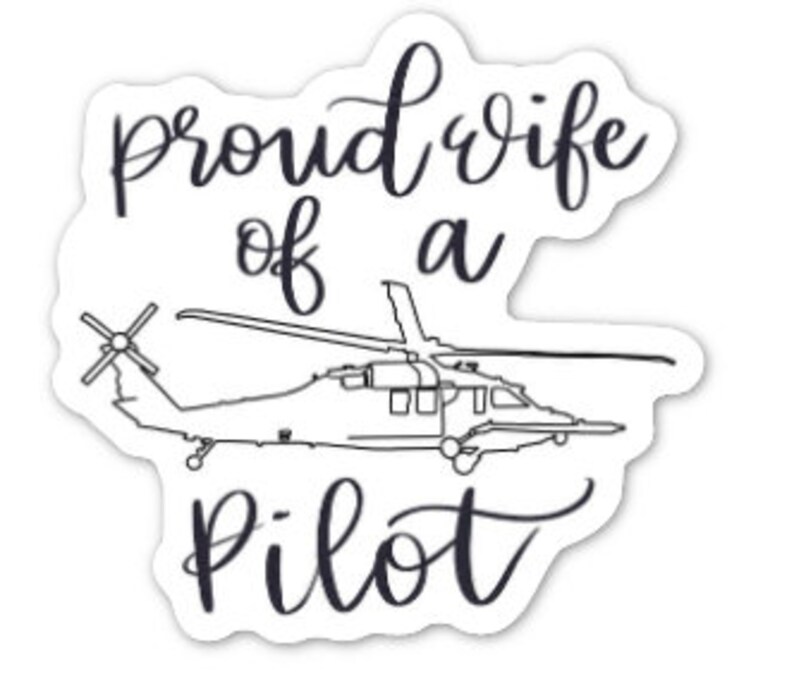 Army Wife Sticker Proud Wife of a Blackhawk Pilot Blackhawk | Etsy