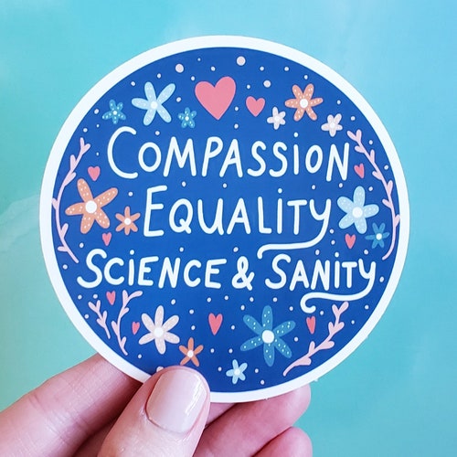 Core Values Sticker Black Lives Matter Love is Love Science - Etsy