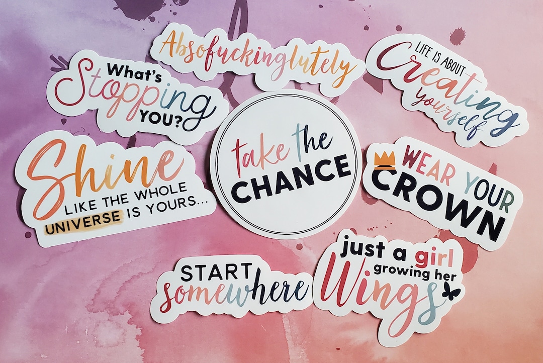 Positive Affirmation Sticker Pack, Positivity Sticker Pack, Cute ...