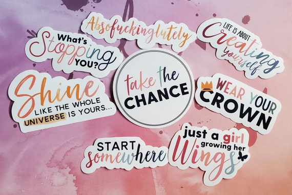 Positive Affirmation Sticker Pack Positivity Sticker Pack | Etsy