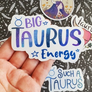 Taurus Stickers, Taurus Sticker Pack, Astrology Stickers, Sign Stickers ...