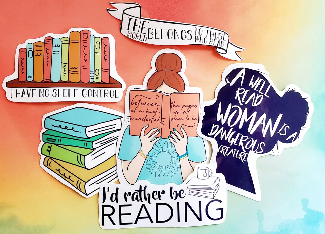 Reading Stickers, Reading Stickers for Planner, Book Stickers for ...