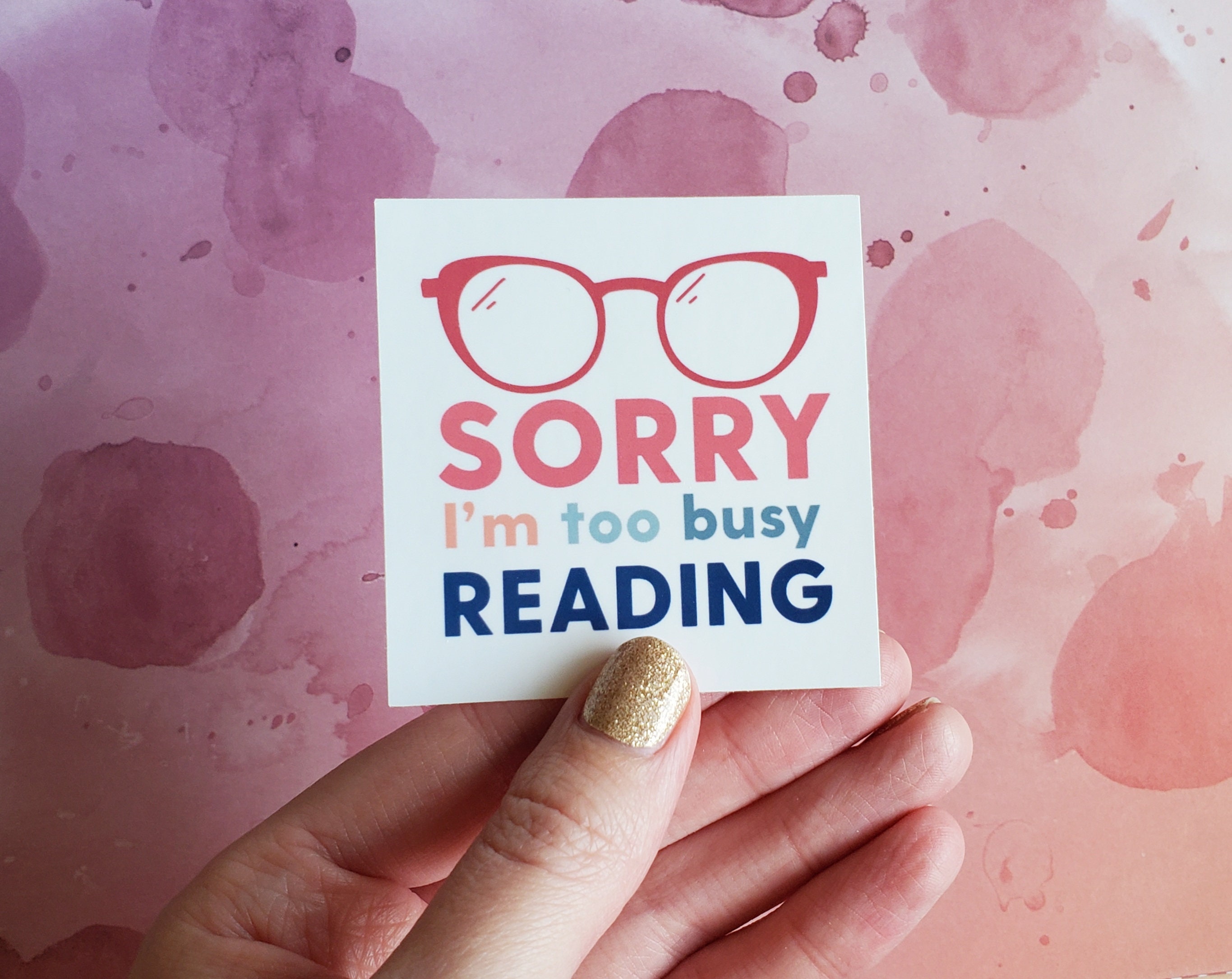 Reading Sticker Pack Book Nerd Sticker Pack Cute Stickers | Etsy