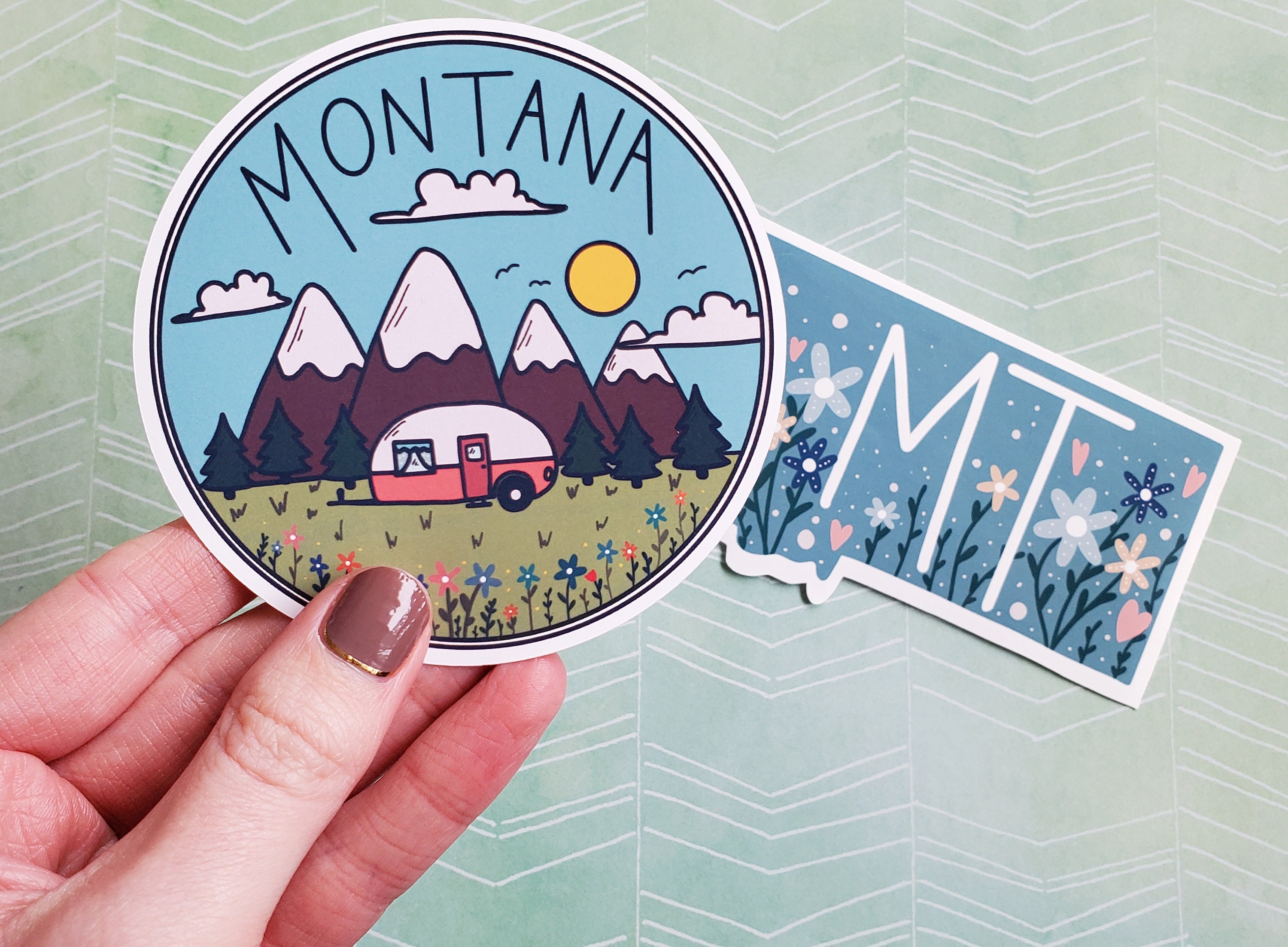 Montana Stickers Montana Stickers Adventure Stickers MT - Etsy