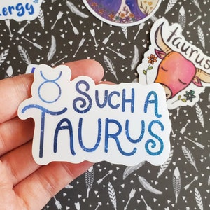 Taurus Stickers, Taurus Sticker Pack, Astrology Stickers, Sign Stickers ...