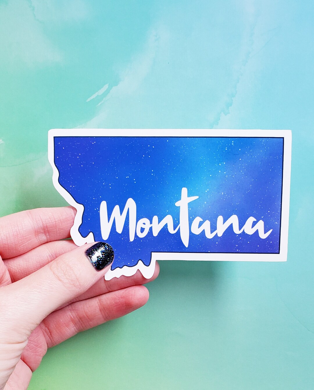 Montana Sticker, Montana State Sticker, 406 Sticker, Galaxy Sticker ...