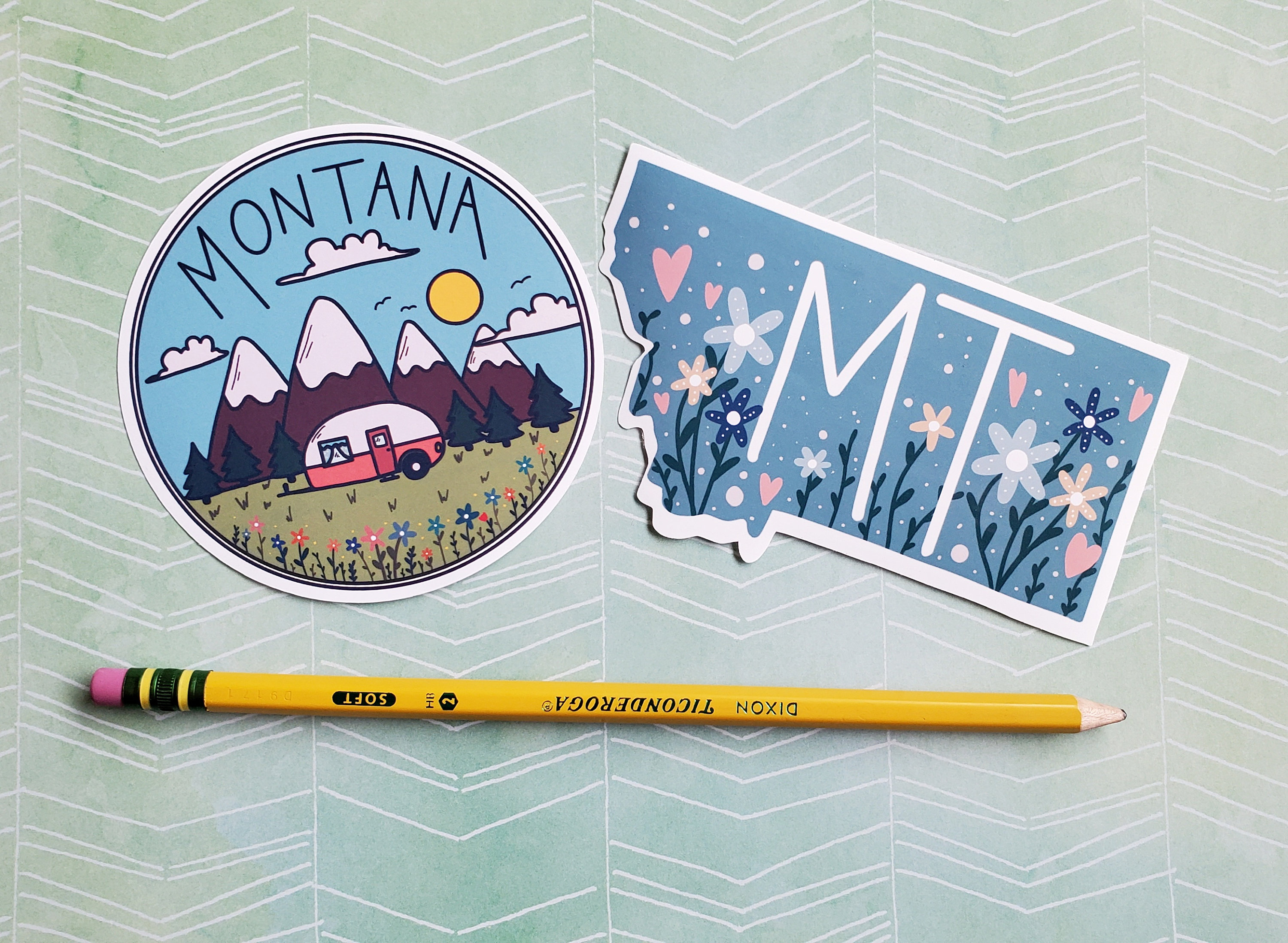 Montana Stickers Montana Stickers Adventure Stickers MT - Etsy