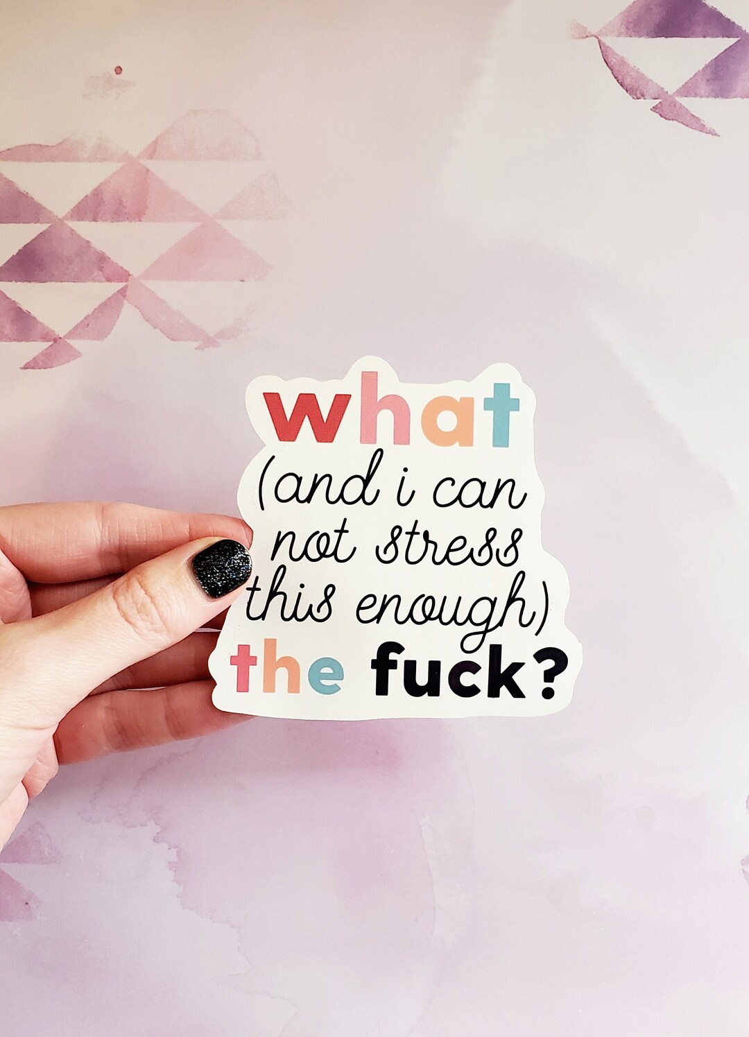 WTF Vinyl Sticker, Waterproof, Funny Stickers, Mac Book Sticker, Hydro ...