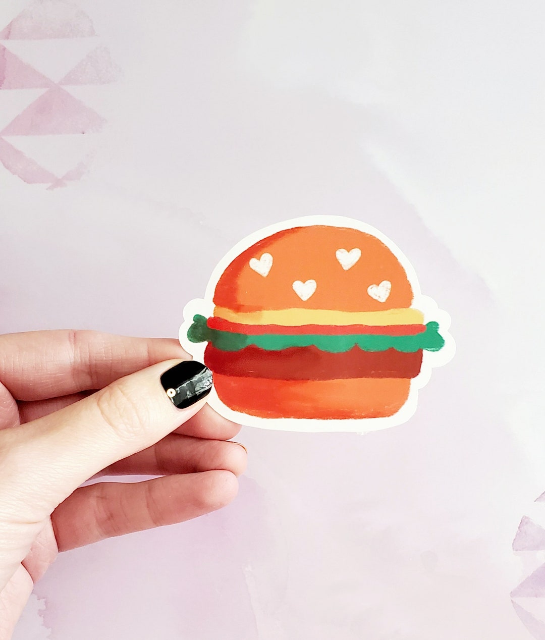 Cheeseburger Vinyl Sticker, Best Friend Gift, Food Stickers, Funny ...