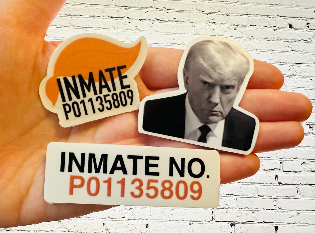 Trump Mugshot Vinyl Sticker Pack | Laptop Sticker | Anti Trump Sticker ...
