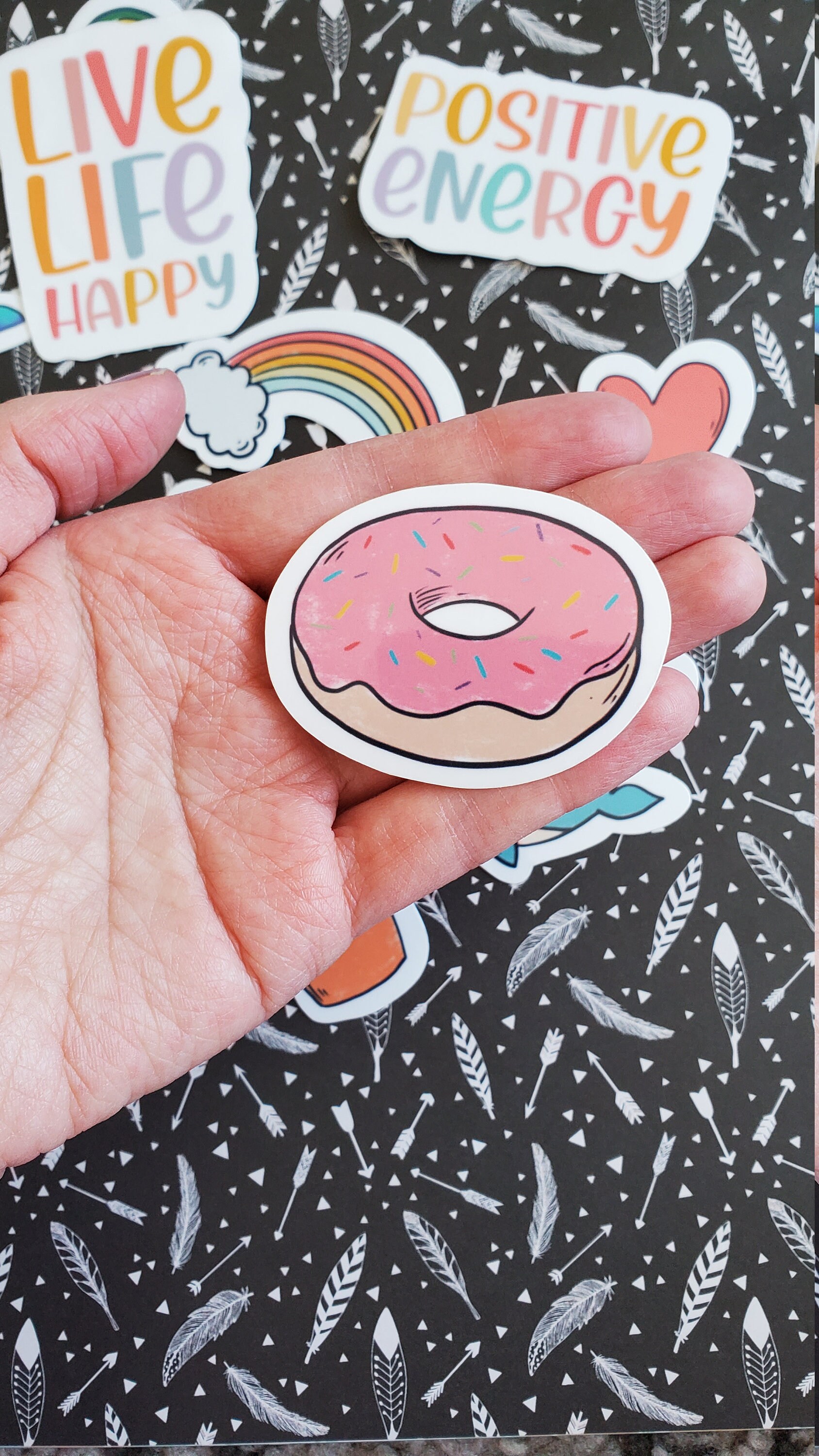 12 Stickers Positive Energy Sticker Pack Quote Stickers - Etsy