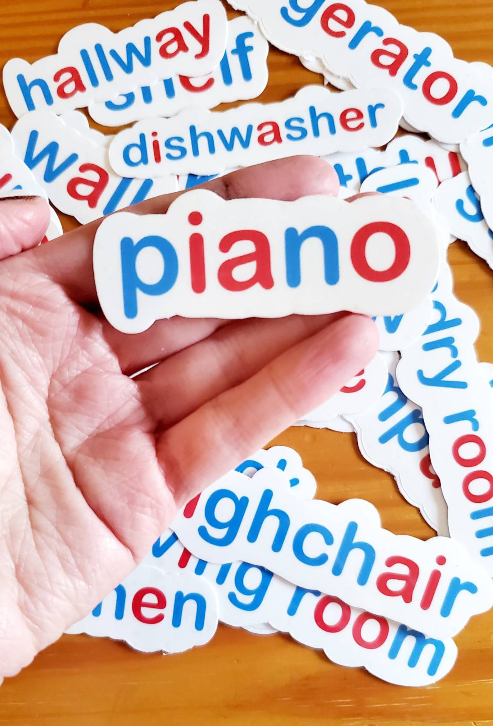 30 Educational Word Stickers, Learn to Read, Vowel Consonant Labels - Etsy