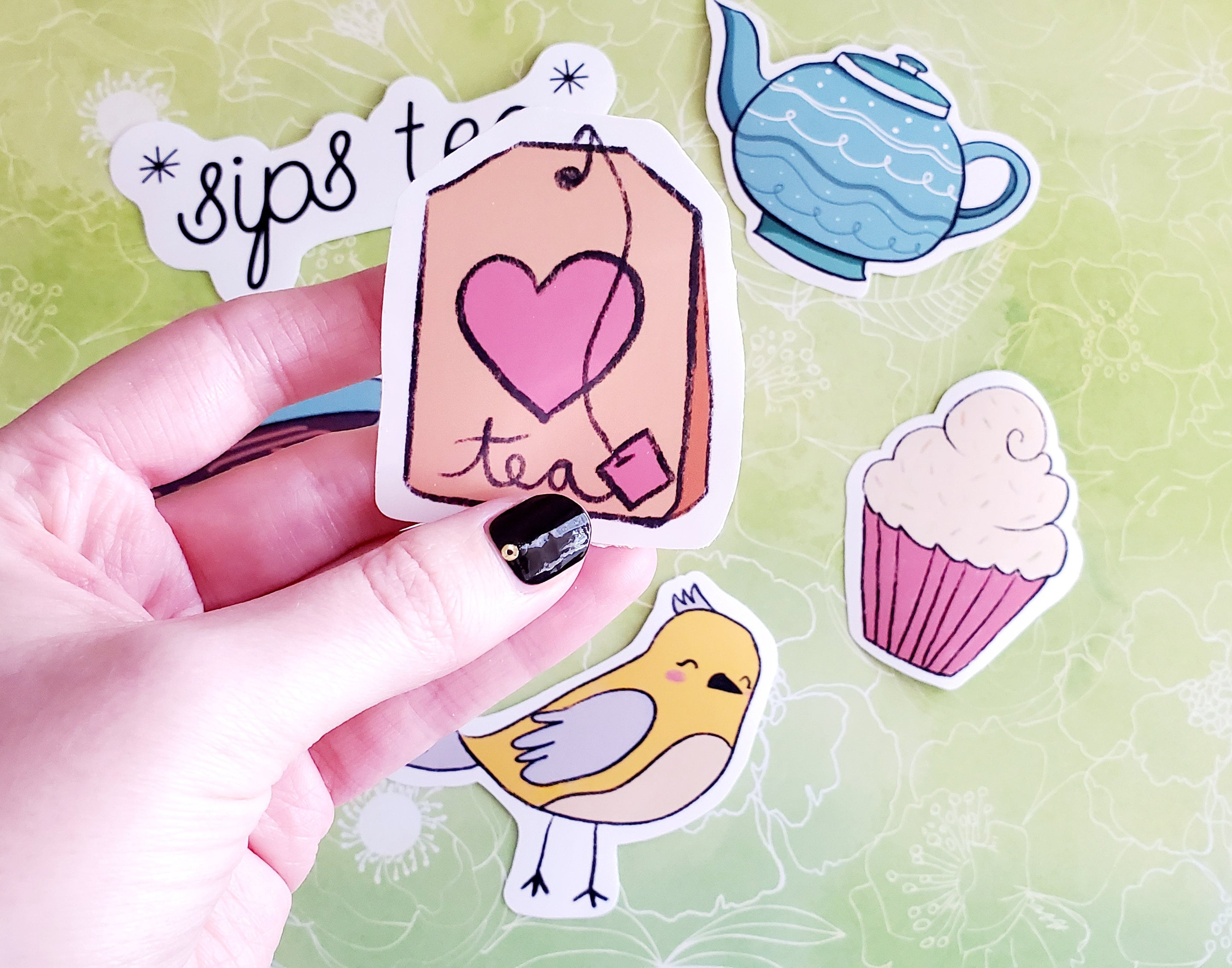 Tea Stickers Tea Stickers for Planner Tea Sticker Pack for - Etsy