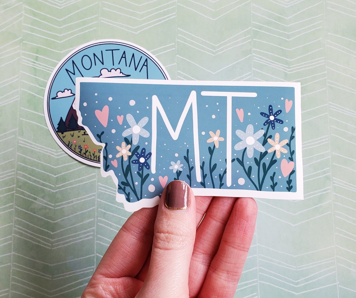 Montana Stickers Montana Stickers Adventure Stickers MT - Etsy
