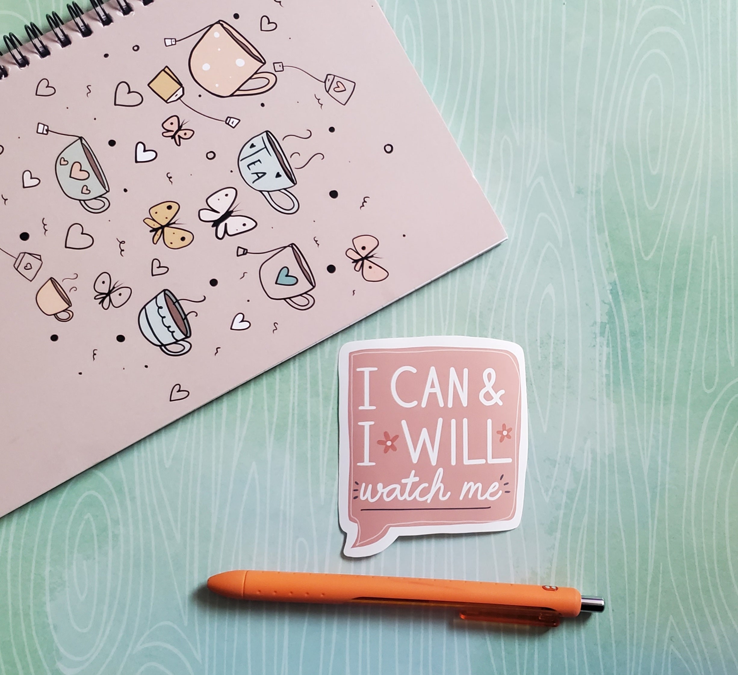 I Can and I Will Sticker Motivational Sticker Quote Sticker | Etsy