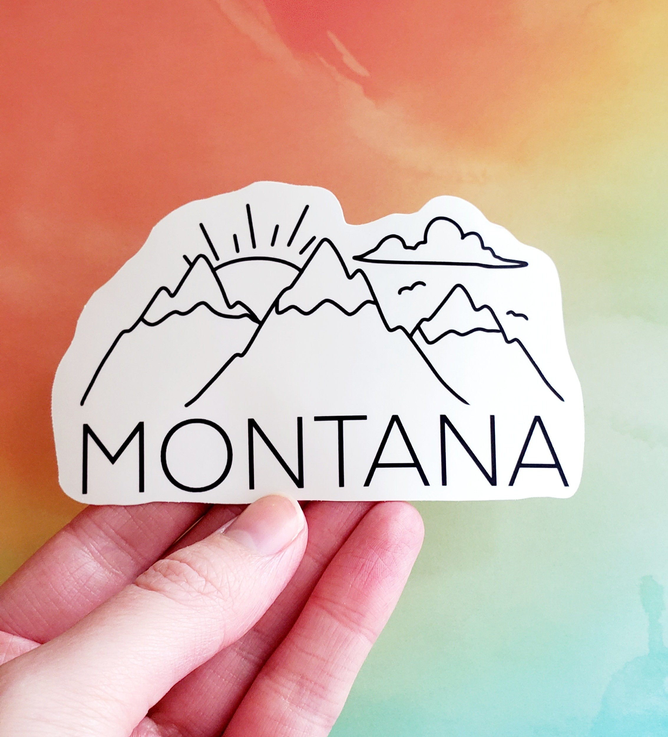 Montana Sticker Pack Montana Stickers Adventure Stickers MT | Etsy