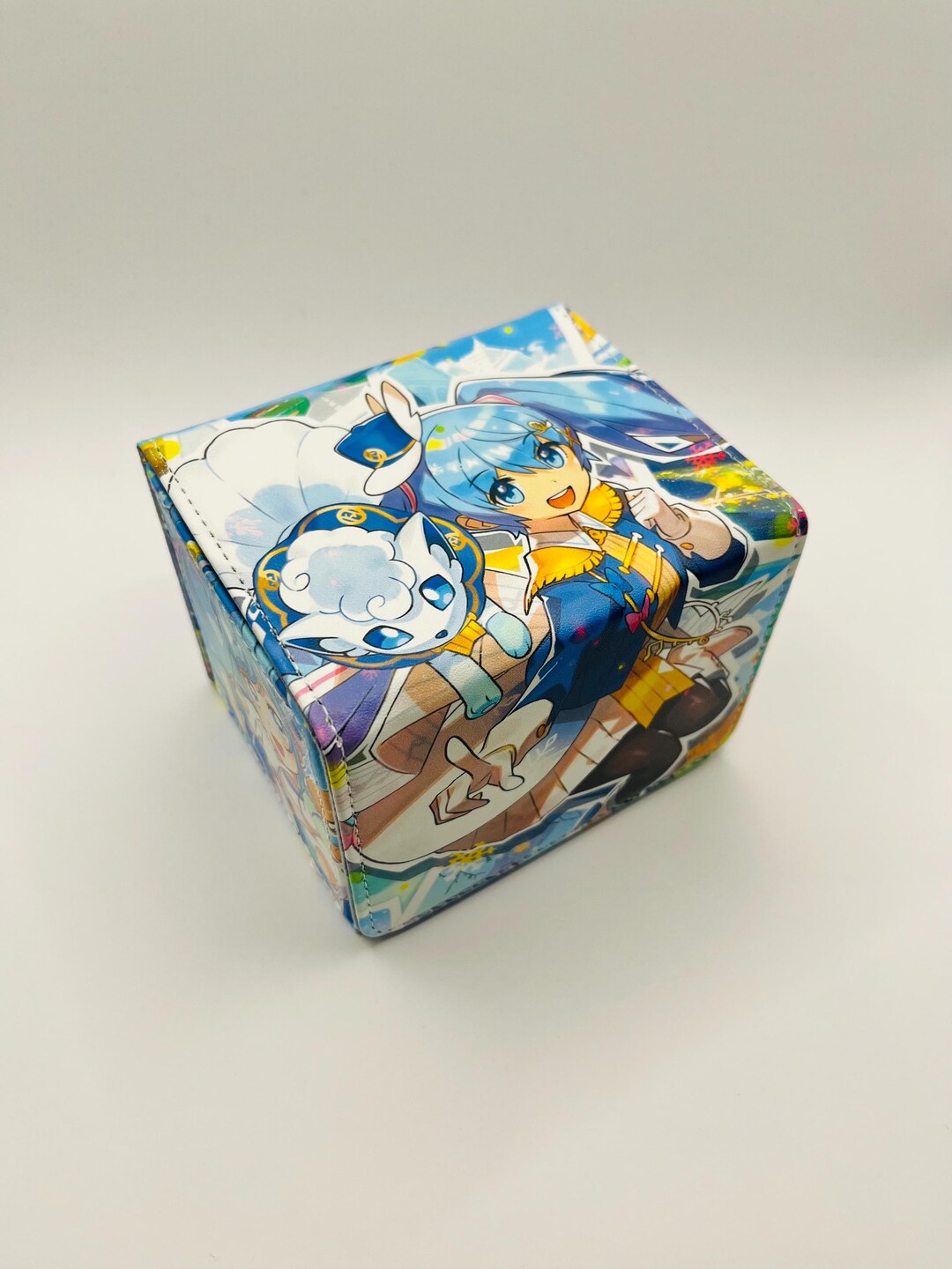 TCG Deck Box Pokémon Alolan Vulpix Sun and Moon Retro Fits 100 Cards - Etsy