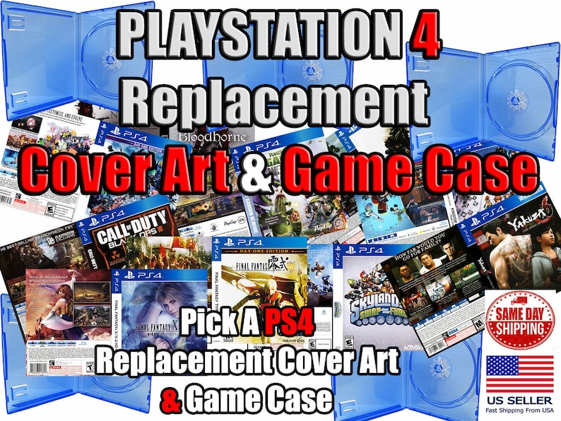 Playstation 4 PS4 Cover Art Replacement - Etsy
