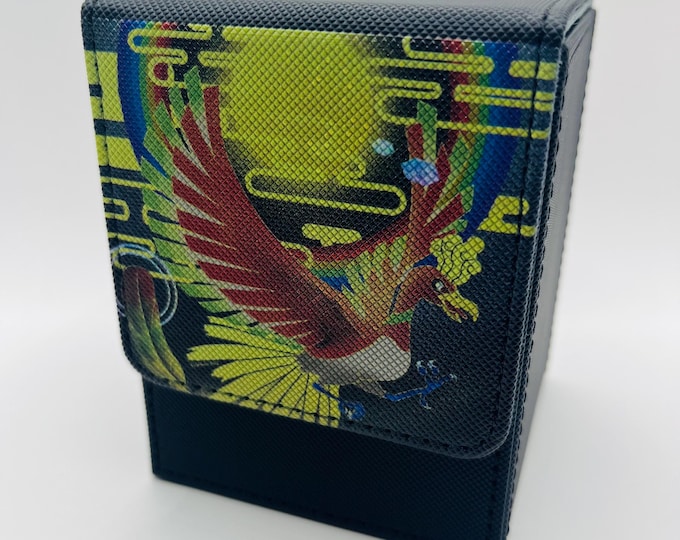 TCG Deck Box Pokémon Ho-oh Gold Version Retro Fits 100 Cards - Etsy