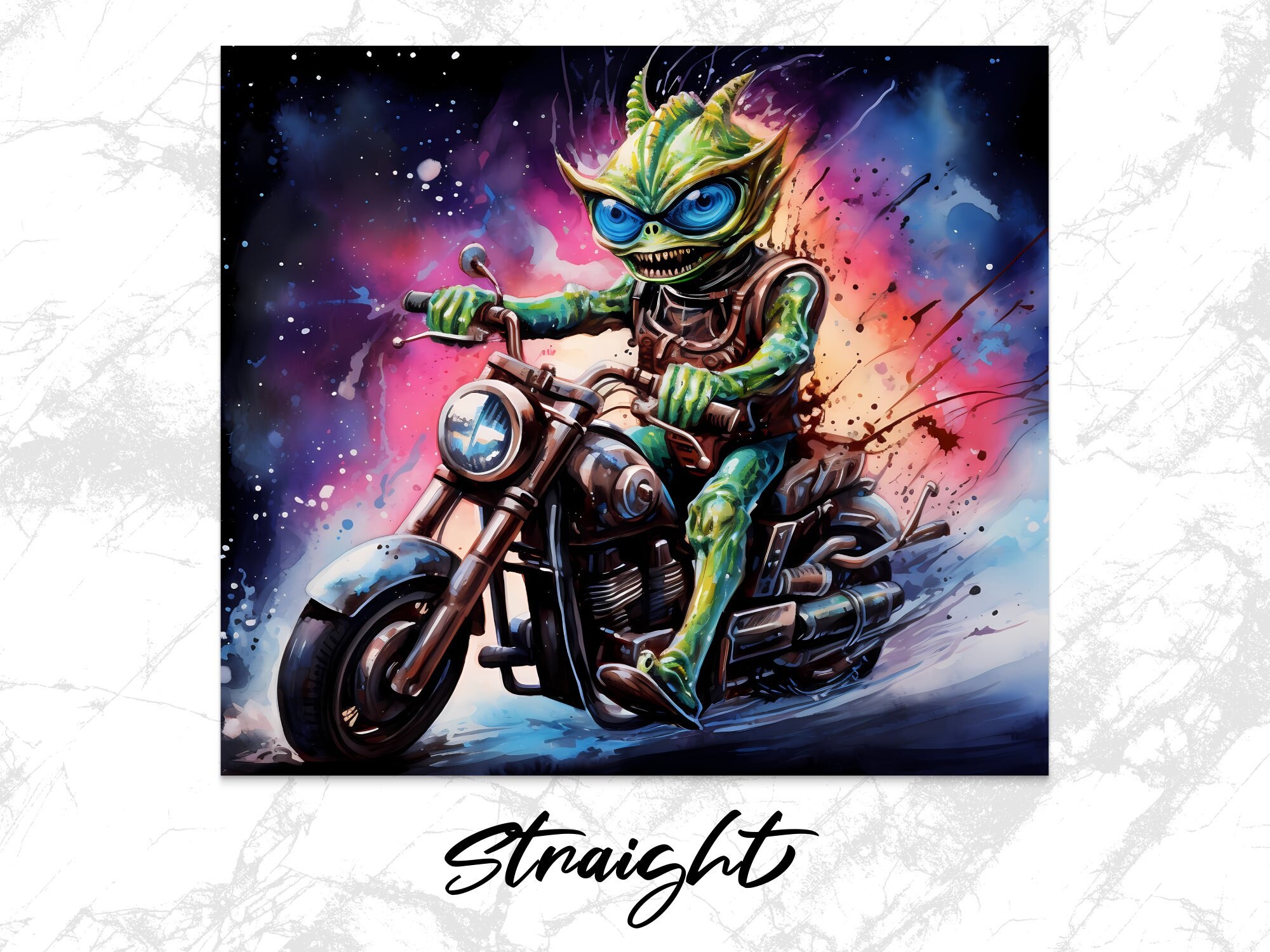 Alien Tumbler Wrap Sublimation Design, Sci-fi 20 Oz Skinny Tumbler ...