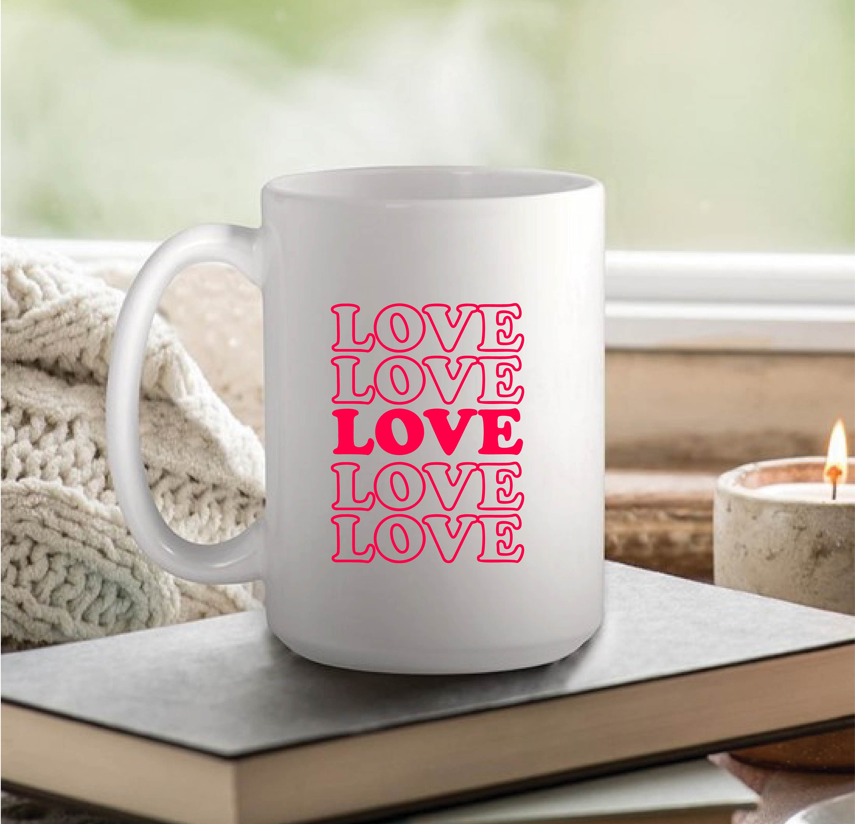 Love Stacked Words Valentine's SVG Cut File Printable PNG - Etsy